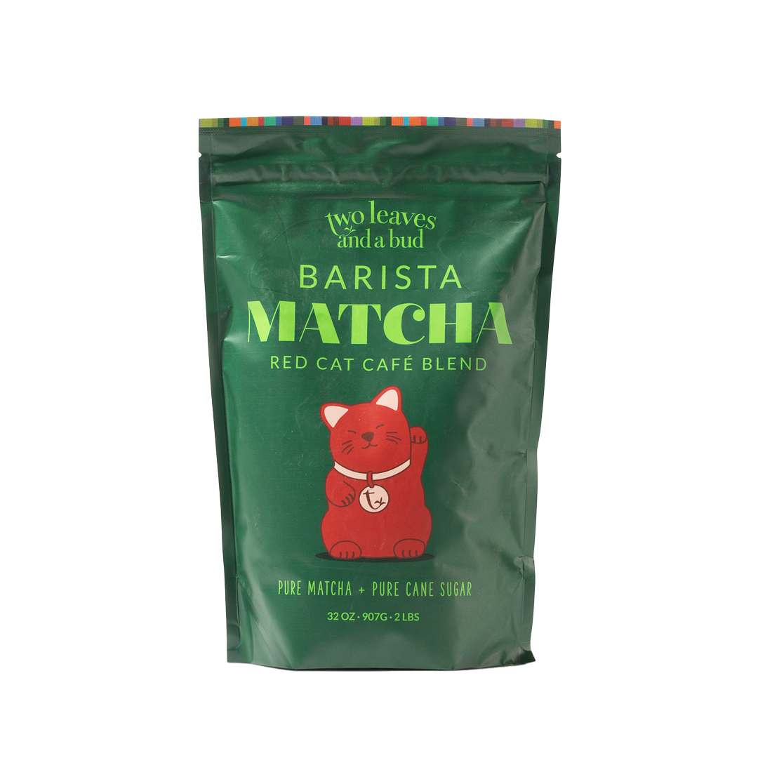 Barista Matcha - Red Cat Café Blend – Two Leaves and a Bud