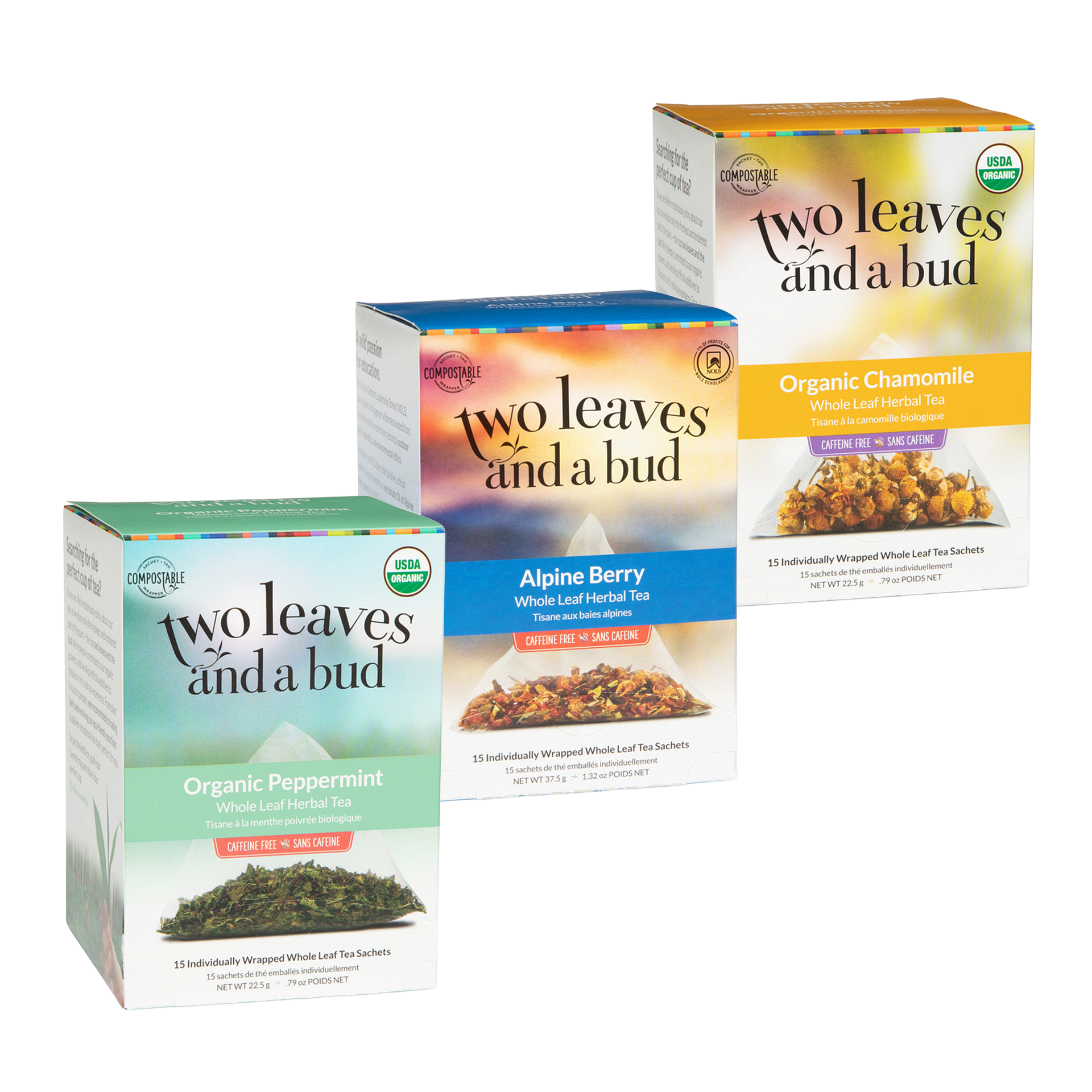 Herbal Tea Trio – Two Leaves and a Bud