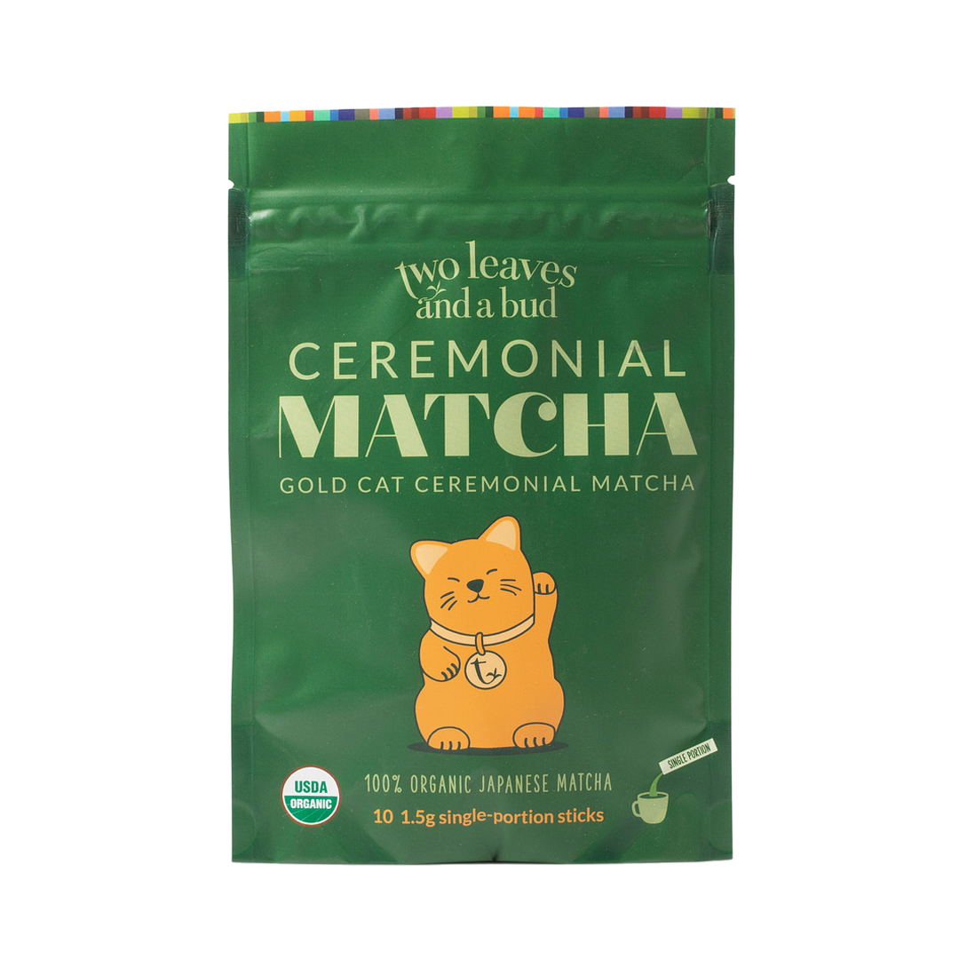 Ceremonial Matcha Tea Single Serve Sticks | Two Leaves and a Bud